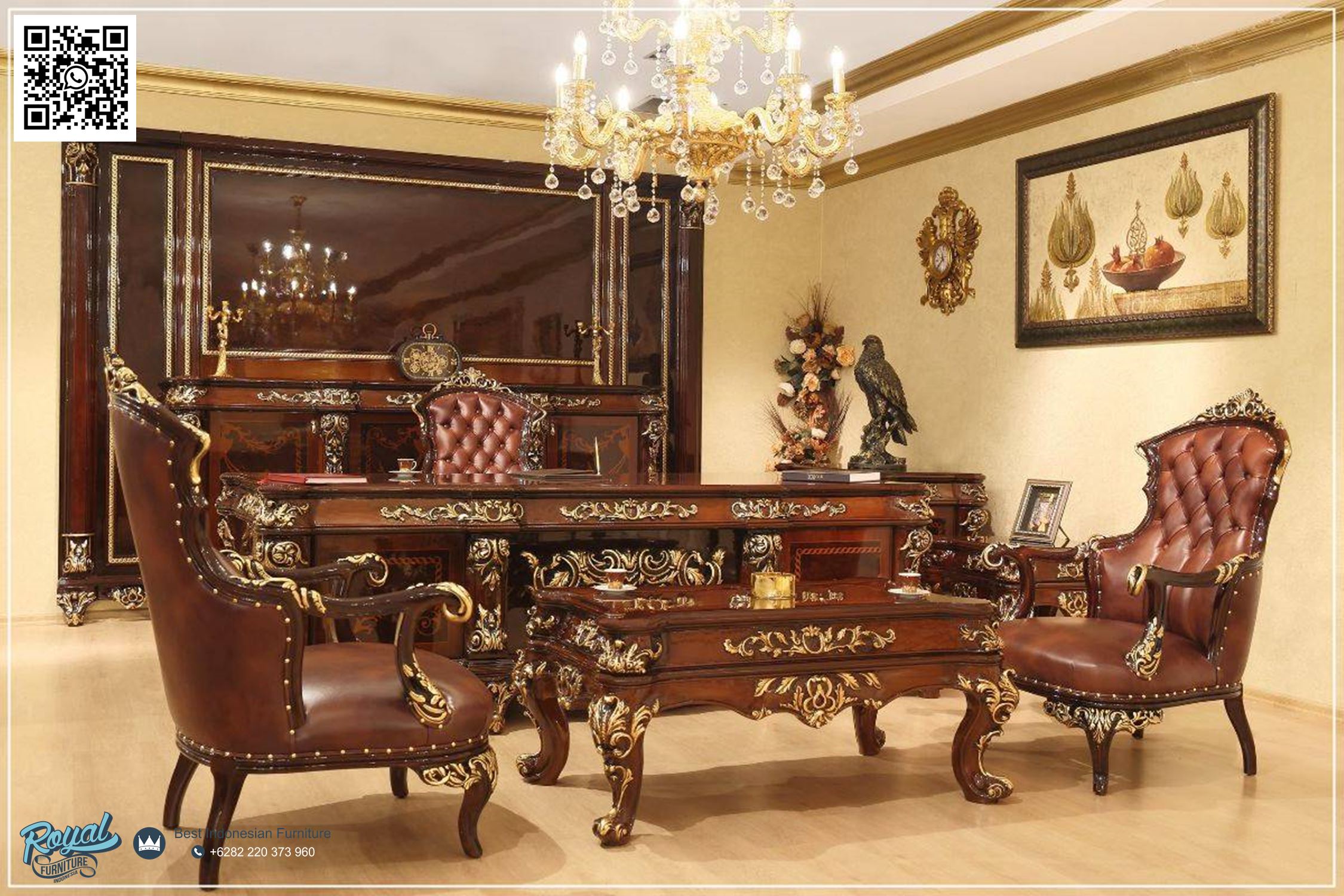 Ide Furnitur Ruang Meja Kantor Klasik Eksekutif Big Boss BSD